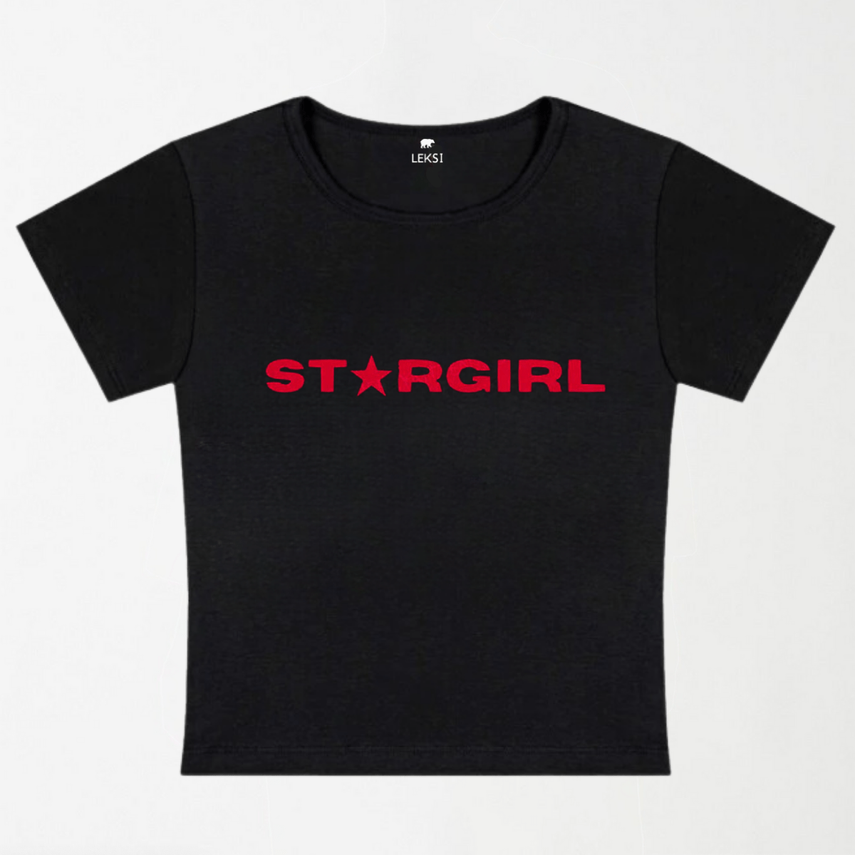 Red Stargirl Y2K Baby Tee – LEKSI